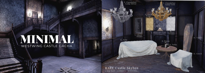 Second Life Marketplace - MINIMAL - Westwing Castle RARE