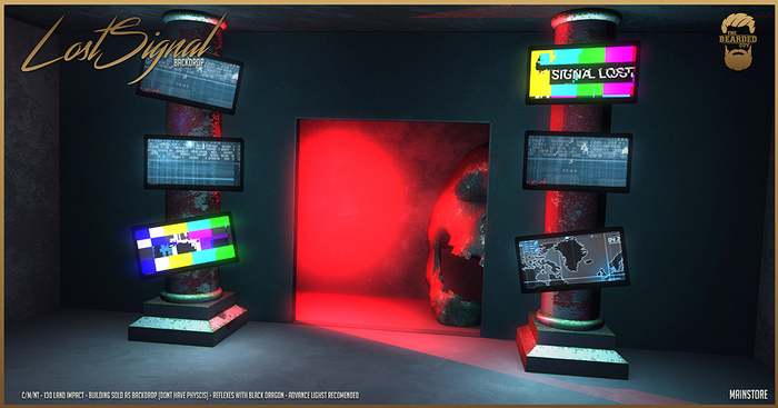 Second Life Marketplace - Signal Lost Backdrop - The Bearded Guy