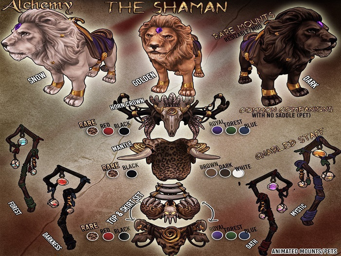Second Life Marketplace - Alchemy - The Shaman - Bore Tusk Mantle ...