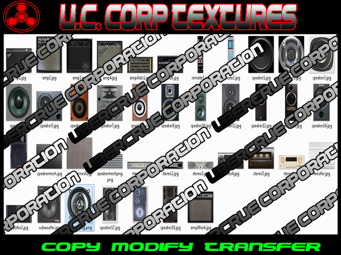 Second Life Marketplace - 40 Stereo Equipment Textures. Includes ...