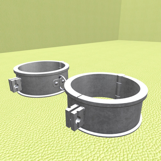 Second Life Marketplace - [ANNA] Steel wrist cuffs for KDC wrist cuffs
