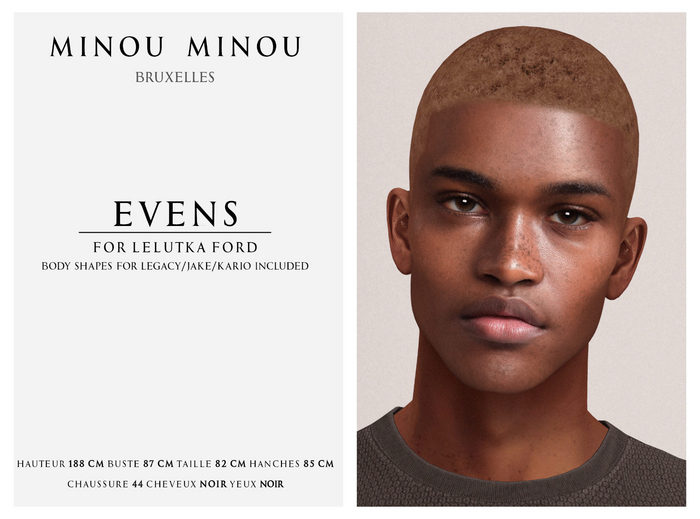 Second Life Marketplace - .minou minou. Evens shape for Lelutka Ford
