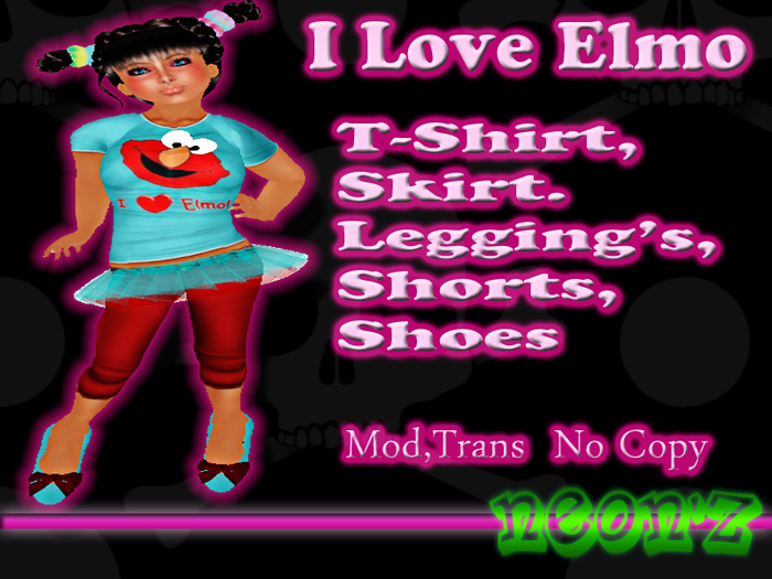 Second Life Marketplace - I love Elmo Boxed