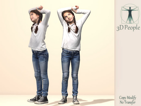 Second Life Marketplace - 3D People - Kids - Young Girl (2 LI)