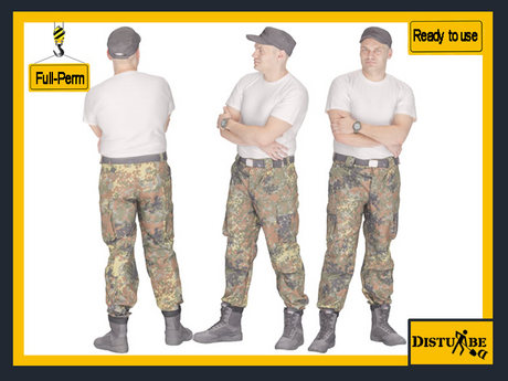 Second Life Marketplace - ::DisturbeD:: Cole Soldier Standing Character ...