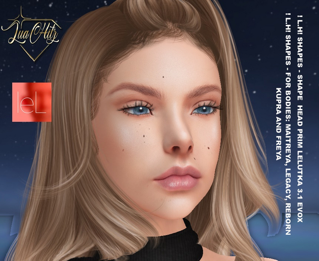 Second Life Marketplace - !L.H SHAPES! SHAPE HEAD PRIM LELUTKA 3.1 EVOX