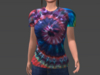 Second Life Marketplace - Tie Dye T-Shirt Women's Design #6