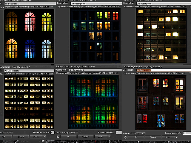 Second Life Marketplace - Windows of night city - seamless textures ...