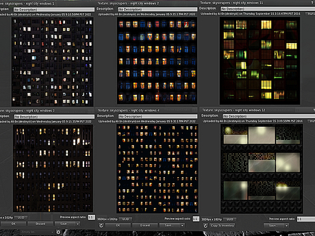 Second Life Marketplace - Windows of night city - seamless textures ...