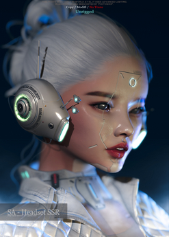 Second Life Marketplace - :::SOLE::: SA - Headset SSR (Rust Steel)