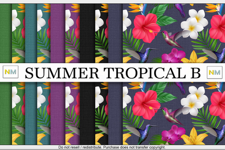 Second Life Marketplace - Summer Tropical B Matching Fabrics 10 ...