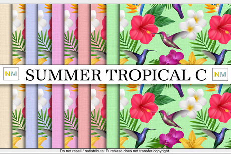 Second Life Marketplace - Summer Tropical C Matching Fabrics 10 ...