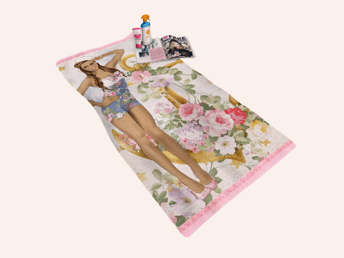 Second Life Marketplace - Astralia - Pink Dreams beach towel (animated)