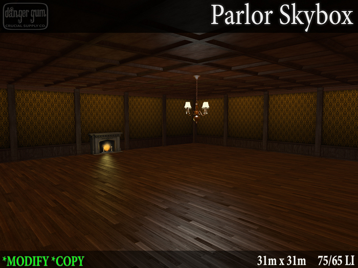 Second Life Marketplace - Parlor Skybox - 31x31 vintage luxury sky box ...