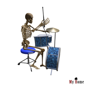 Second Life Marketplace - [My Home] Skeleton Drummer