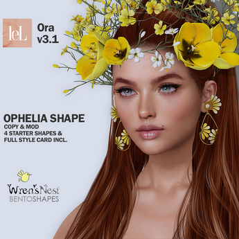 Second Life Marketplace - { wren's nest } Ophelia shape (LeLutka Ora v3.1)