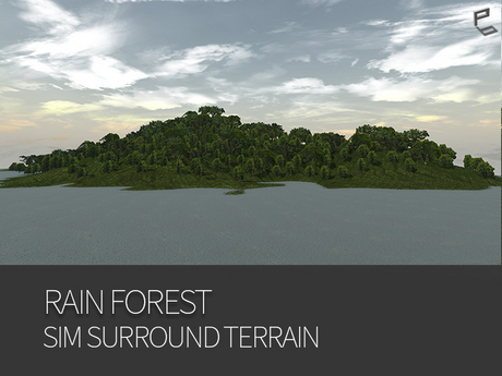 Second Life Marketplace - RAIN FOREST - sim surround terrain rezzer