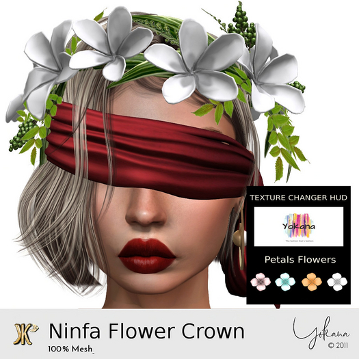 Second Life Marketplace - YK - Ninfa Flower Crown