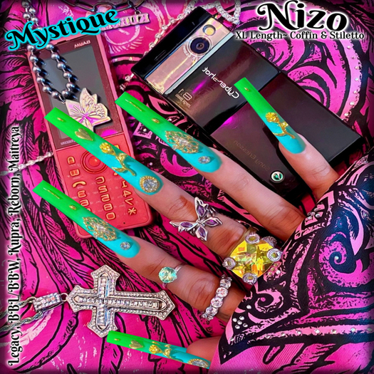 Second Life Marketplace - Nizo ~ Mystique XL Coffin - Stiletto Set
