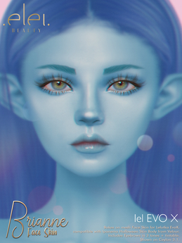 Second Life Marketplace - .e l e i. - Brianne (Face Skin) / OCEAN (Velour)
