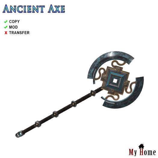 Second Life Marketplace - [My Home] Ancient Axe