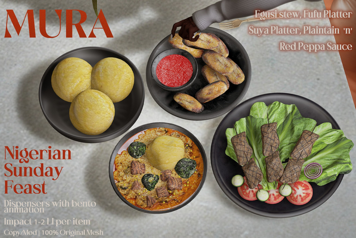 Second Life Marketplace - Mura Home - Nigerian Sunday Feast