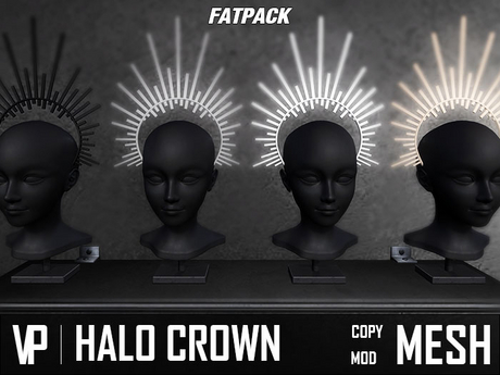 Second Life Marketplace - =VP= Halo Crown FATPACK unrigged copy mod
