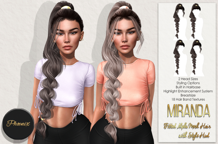 Second Life Marketplace Phoenix Miranda Hair Fatpack Add Me