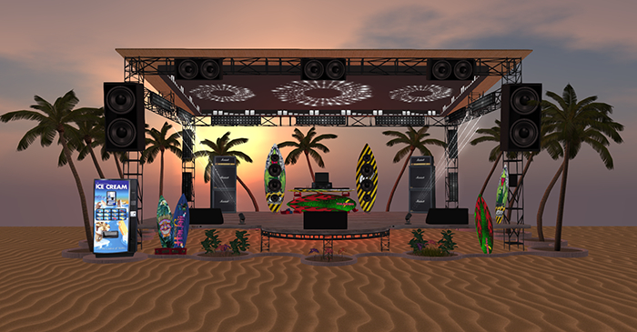 Second Life Marketplace - PhotoLovers Buildings - Beach Stage