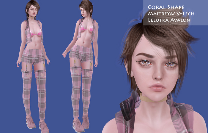 Second Life Marketplace - Coral Shapes for Maitreya / V-Tech and Lelutka EvoX Avalon