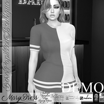 Second Life Marketplace - DPB Mary Dress - DEMO *Maitreya, Hourglass ...