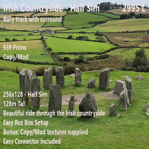 Second Life Marketplace - Irish Countryside Rally Track - Half Sim