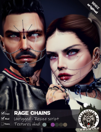 Second Life Marketplace - Badwolf - Rage Chains