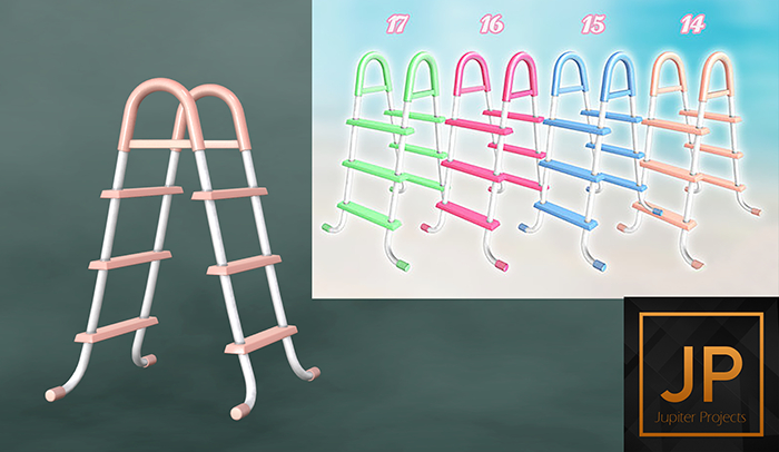 Second Life Marketplace - 16. Sese - Summer Vibes - Pool Ladders Pink