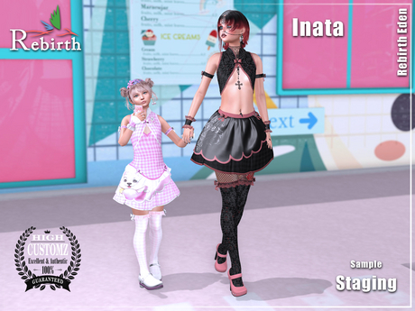 Second Life Marketplace - DEMO Inata Corset for REBIRTH Eden body - FATPACK