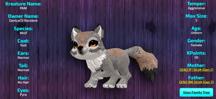 Second Life Marketplace - Kreature Breedable WOLF PAM