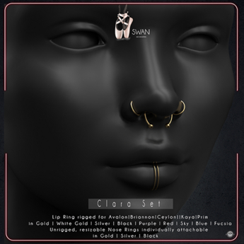 Second Life Marketplace - Swan Clara Set - Nose & Lips