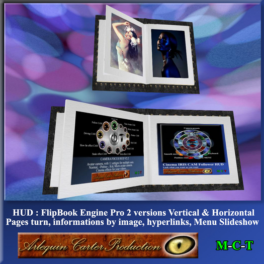 Second Life Marketplace - @AC FlipBook PRO HUD Version. HUD Book to wear