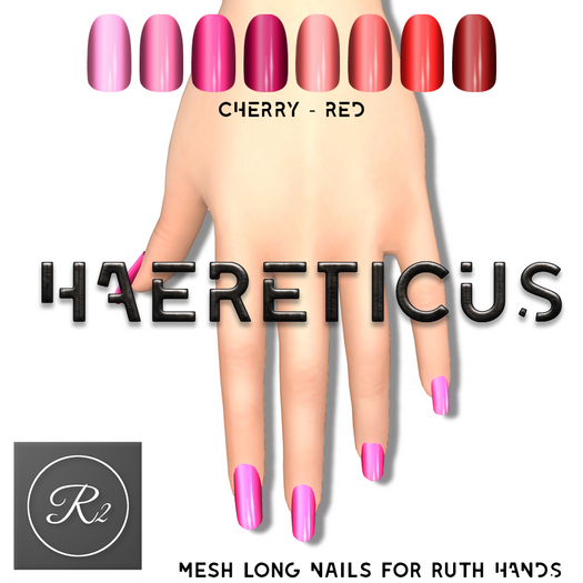Second Life Marketplace - - HAERETICUS - Ruth2 v4 Fingernails Long ...