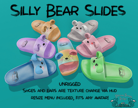 Second Life Marketplace - {BB} Silly Bear Slides Pastel
