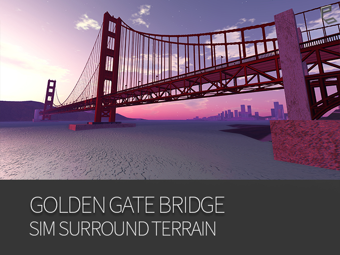 Second Life Marketplace - GOLDEN GATE BRIDGE - sim surround rezzer