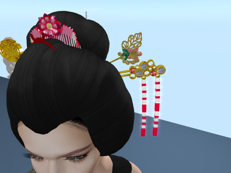 Second Life Marketplace - Asian hair pins and combs