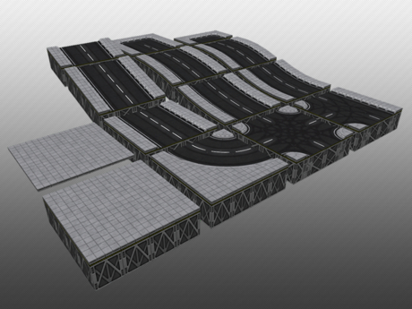 Second Life Marketplace - Street Network - Modular Road System