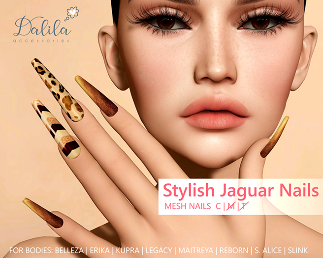 Second Life Marketplace - Dalila Stylish Jaguar Nails