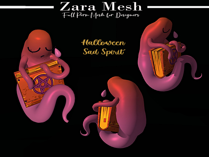 Second Life Marketplace - ZM - Halloween - Sad Spirit - FULL PERM MESH