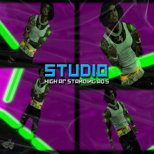 Second Life Marketplace - Studio $$ - High AF Standing AOs