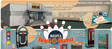 Second Life Marketplace - MadPea Bowl-O-Rama - Bowling Alley (t) ULTRARARE