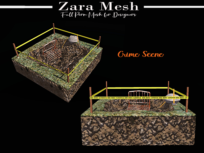 Second Life Marketplace - ZM - Horror - Crime Scene - FULL PERM MESH