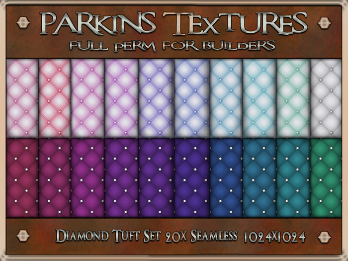 Second Life Marketplace - Parkins Textures - Diamond Tuft Set - 20x ...