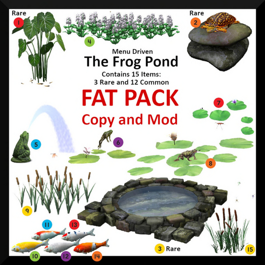 Second Life Marketplace - The Frog Pond Fat Pack